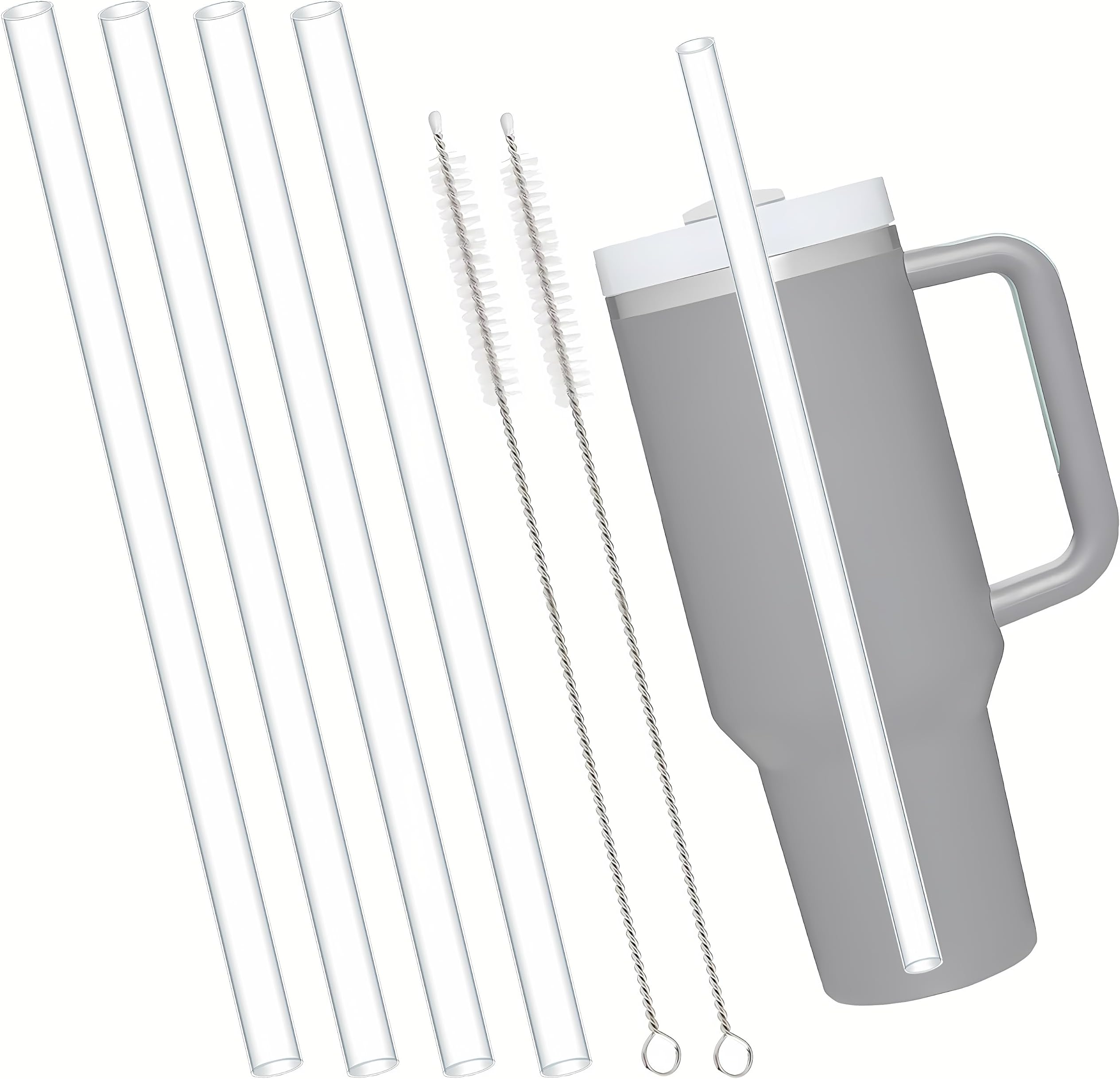 Amazon.com: Ouharty 12.2-Inch 4-Pack Replacement Straws for Stanley 40 ...