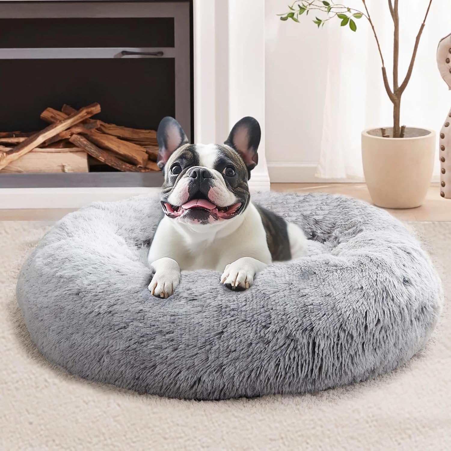 Amazon.com : Dog Bed Cat Bed Dog Donut Bed Samll Dog Bed Pet Bed Dog ...