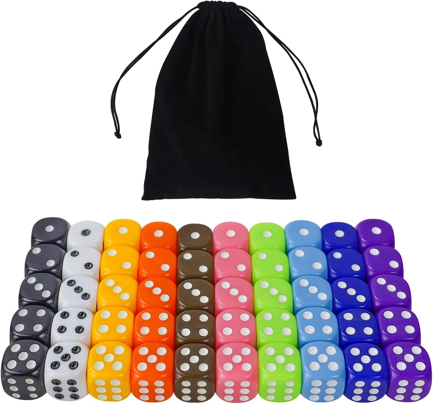 Prettyia 5pcs Nuevo Juego De Dados Para Juegos De Mesa, Niños, Familia ...