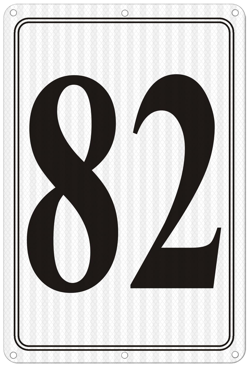 Amazon.com: i-CowFun Reflective Aluminum Number Signs 82-12" X 8 ...