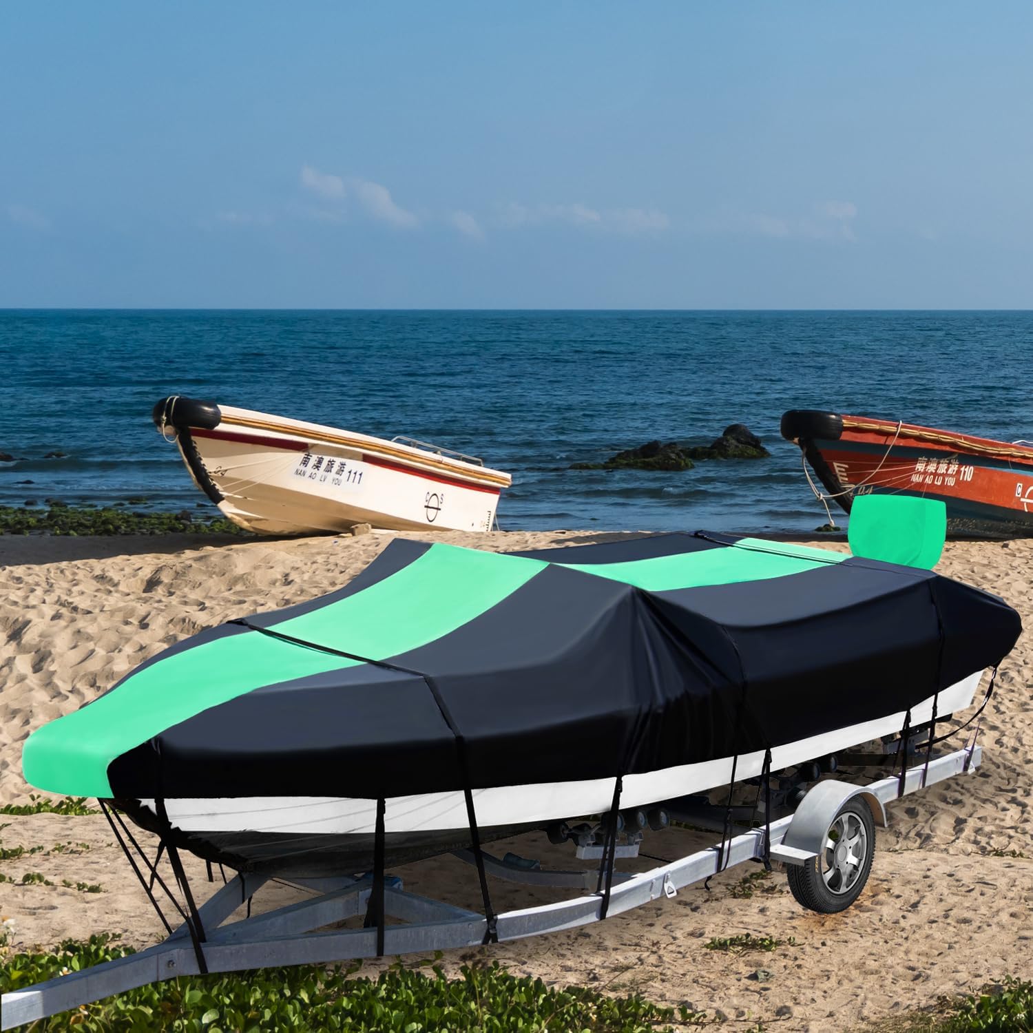 Amazon.com: XYZCTEM Marine Grade Waterproof UV Resistant 17'-19' Boat ...