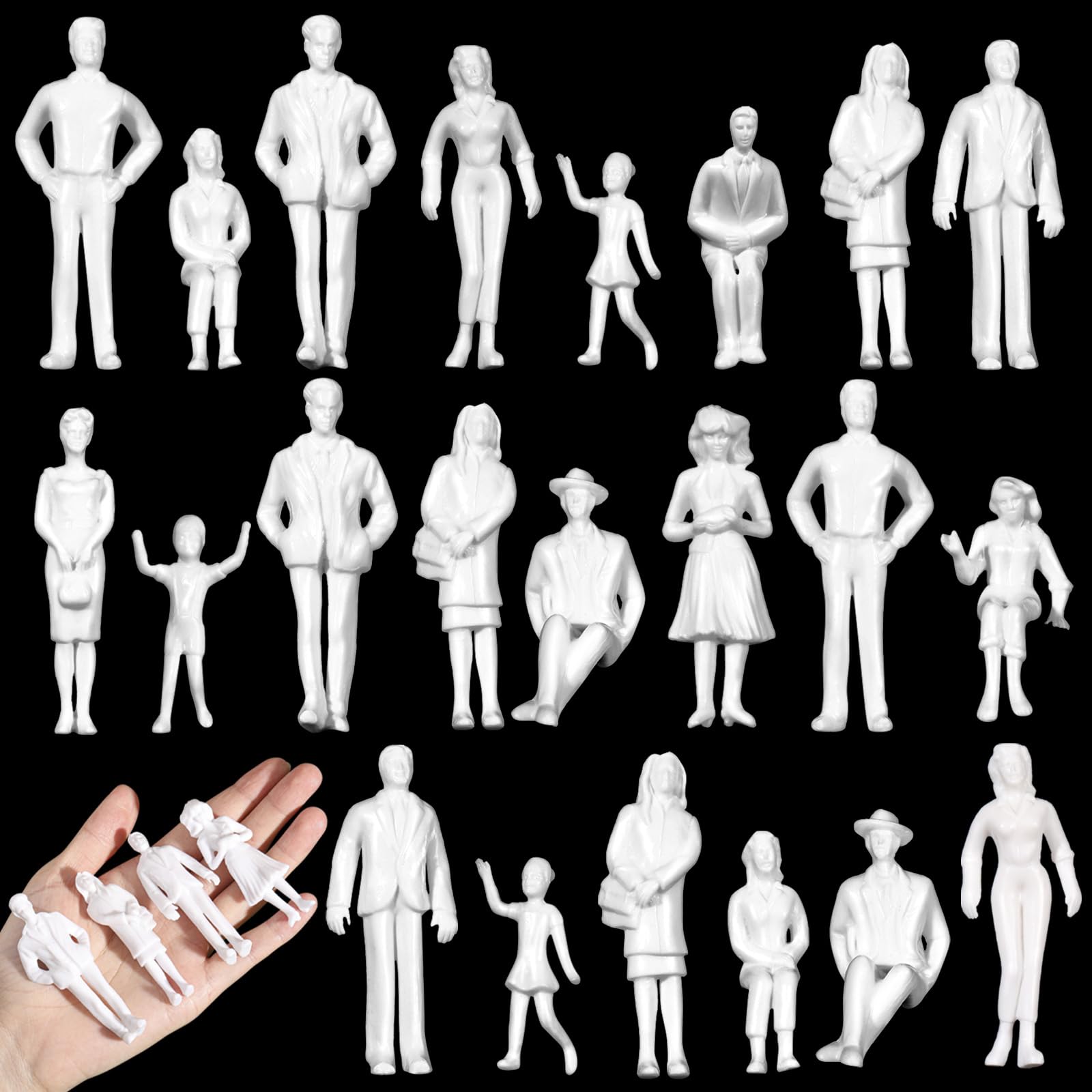 Mini Figure Models 13CM Male/Female Action Figure Body Model 1 Set