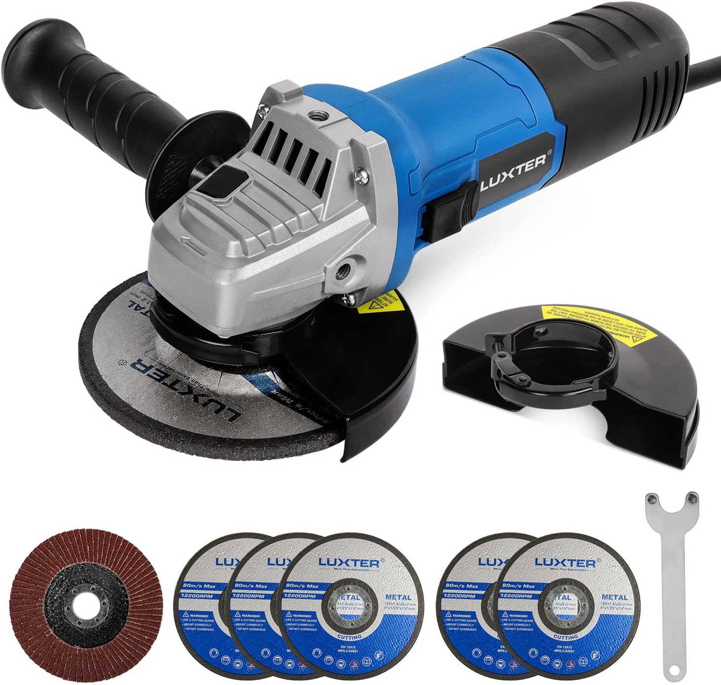 LUXTER Angle Grinder 125mm (5”)，900W Angle Grinder Corded with ...