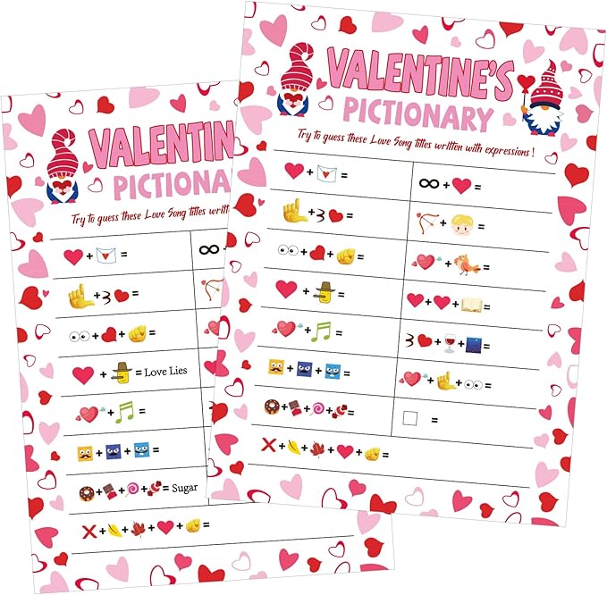 Amazon.com: chiazllta Valentine's Day Party Games for Adults: 30 ...