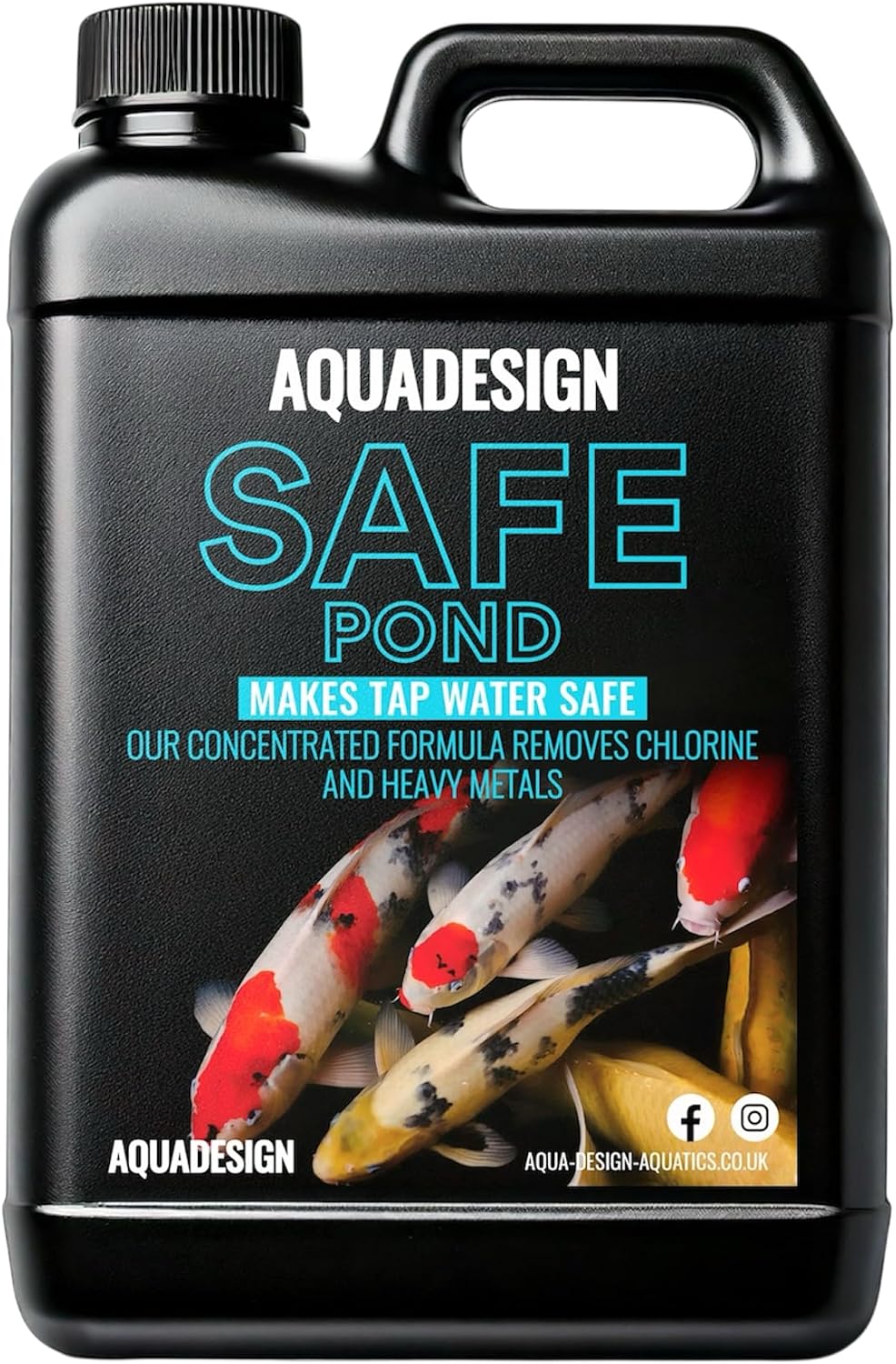 AquaDesign POND SAFE 2500ML Pond Tap Water Conditioner Dechlorinator ...