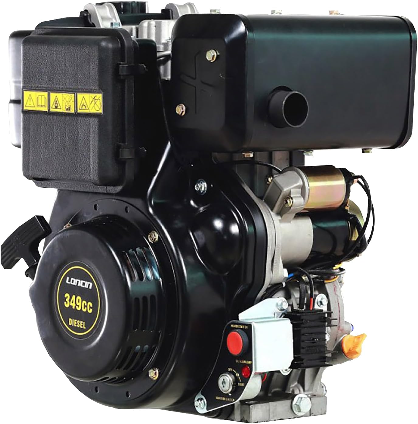 Loncin Diesel Engine, 6.5 HP Single Cylinder, 4-Stroke Air Cooled ...