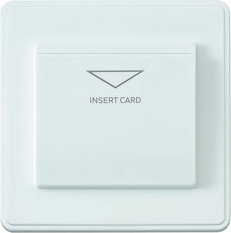 MK Dimensions 1G 10A KEYCARD Switch 30 SEC TIME DELAY White Module ...