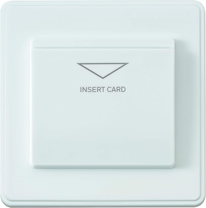 MK Dimensions 1G 10A KEYCARD Switch 30 SEC TIME DELAY White Module ...