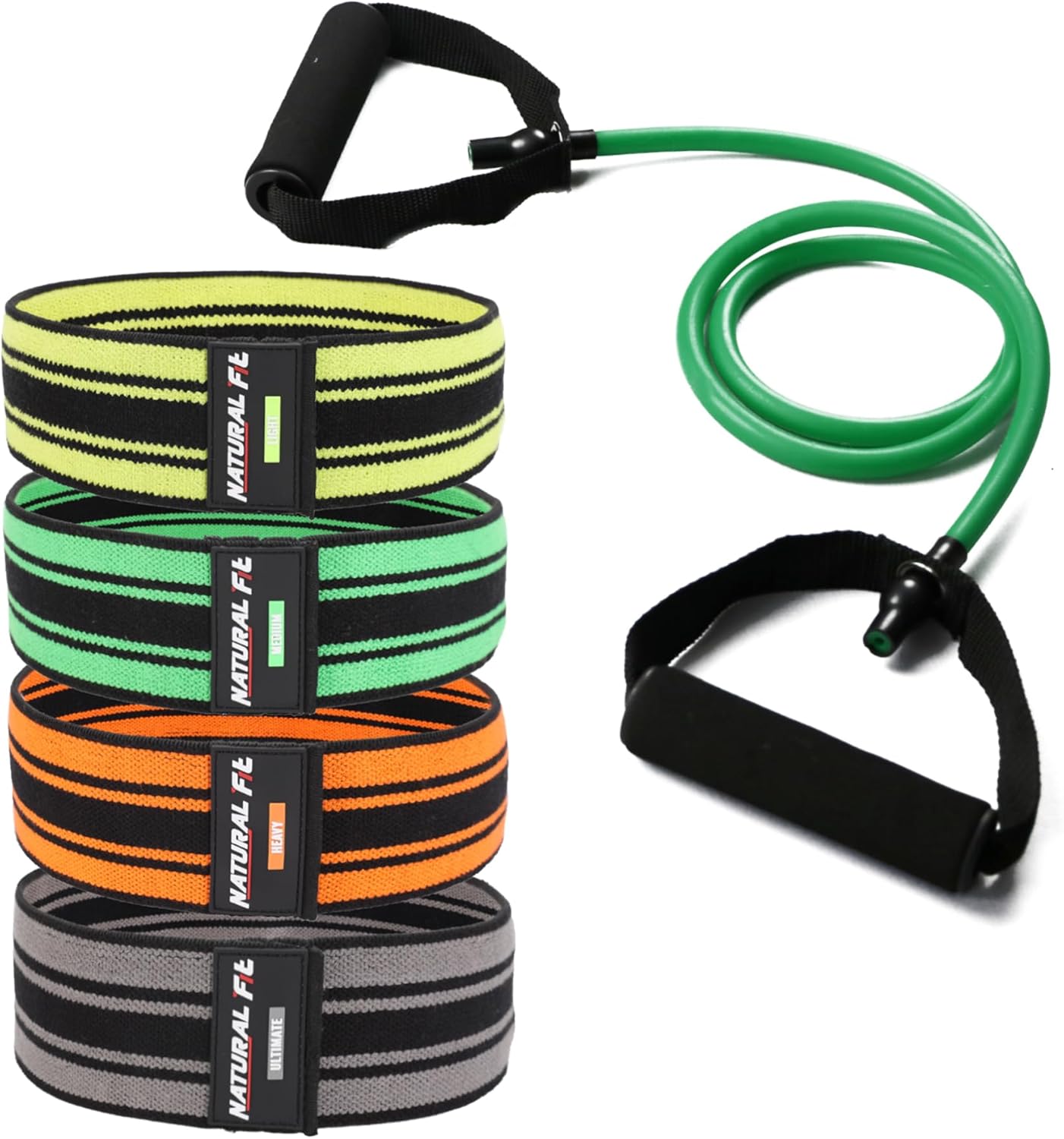 Amazon.com: resistance band with handle * 1+booty band set * 1 : Sports ...