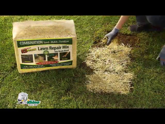 Watch Lawn Repair Mix – EZ-Straw Lawn Patch Sun and Shade Ready to Use ...