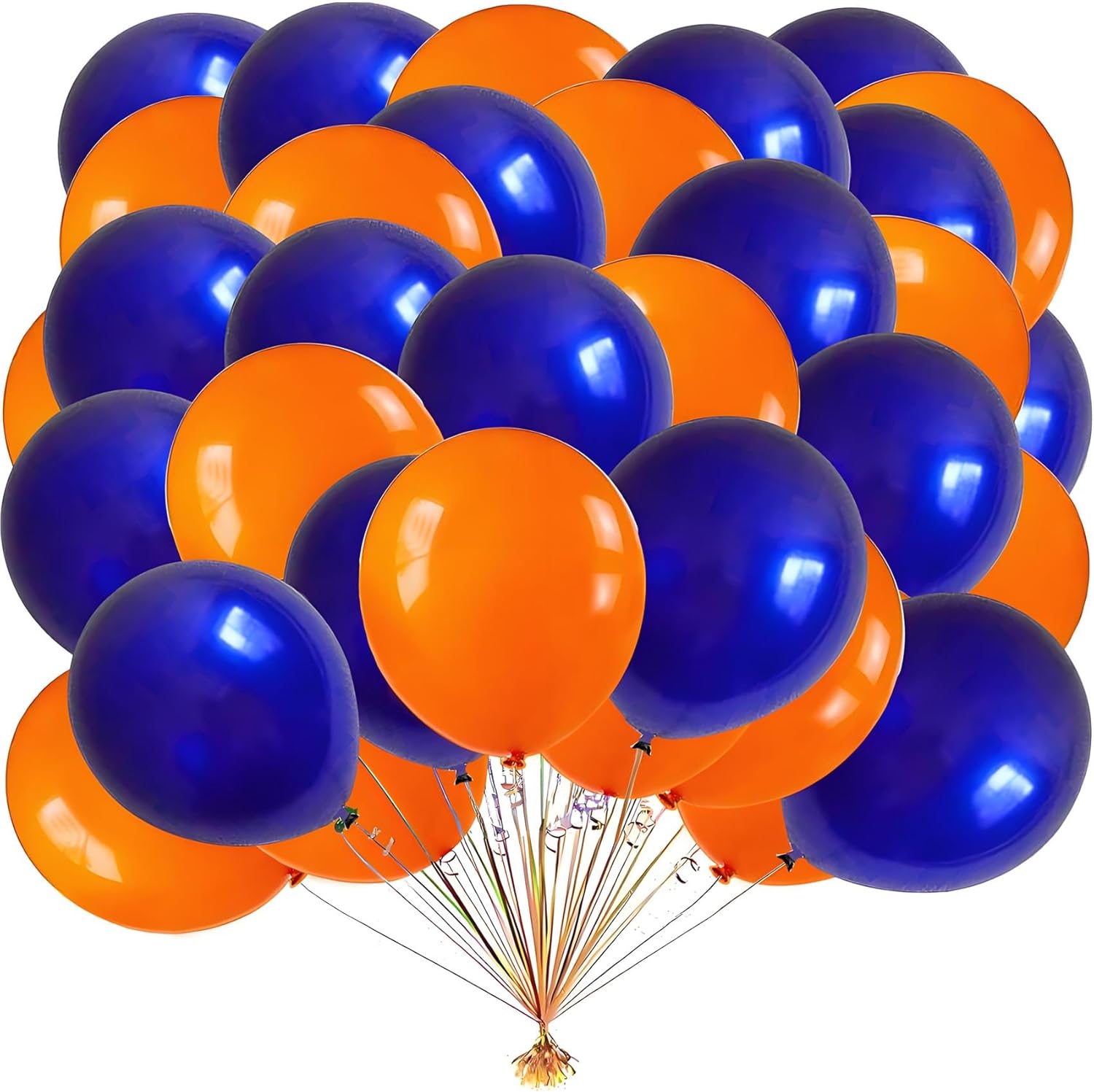 Amazon.com: Orange and Blue Balloons for Graduation Baby Shower Wedding ...