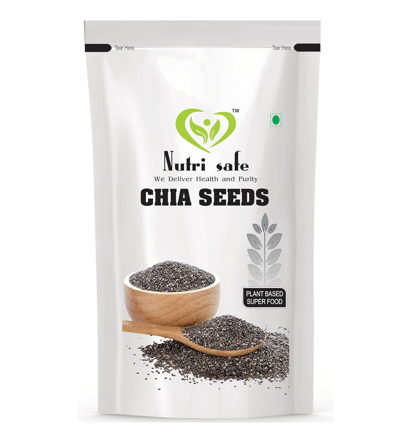 Nutri Safe Premium Chia Seeds (Pouch) | Superfood rich in antioxidants ...
