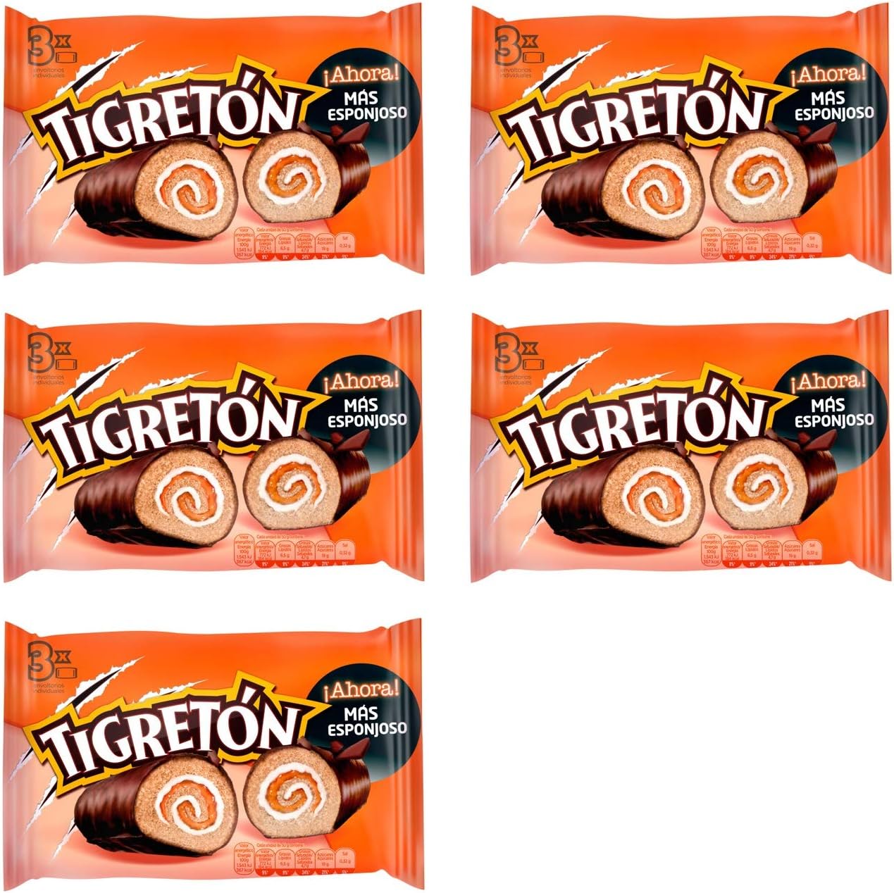 Pastelito Tigretón Bimbo 15x55g : Amazon.es: Alimentación y bebidas