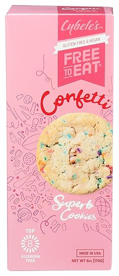 Amazon.com: CYBELES FREE TO EAT Confetti Cookies, 6 OZ : Grocery ...