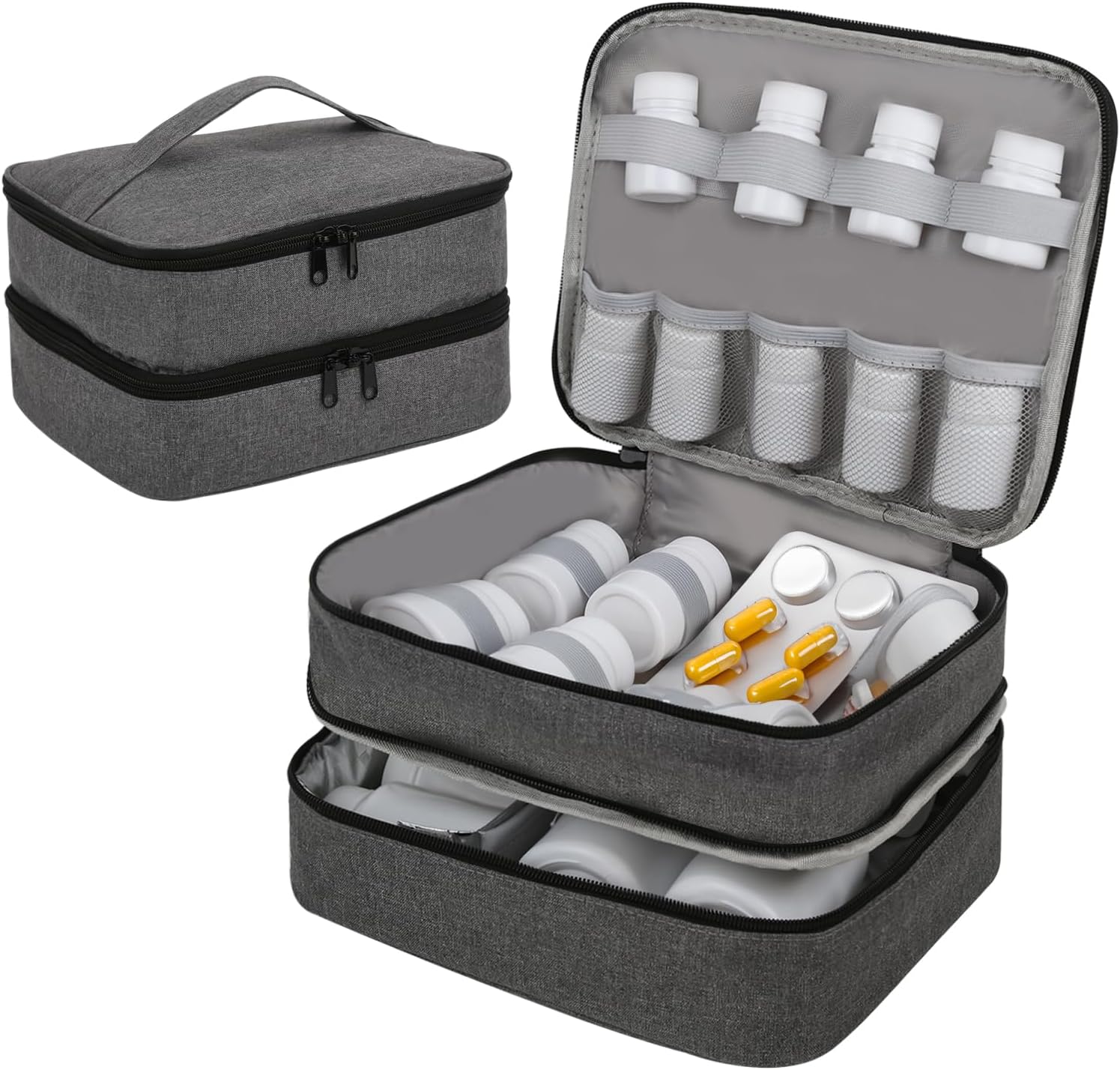 Amazon.com: Cheungren Travel Medicine Storage Bag - Pill Bottle ...
