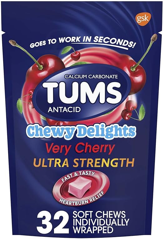 Amazon.com: TUMS Chewy Delights Ultra Strength Antacid Soft Chews for ...