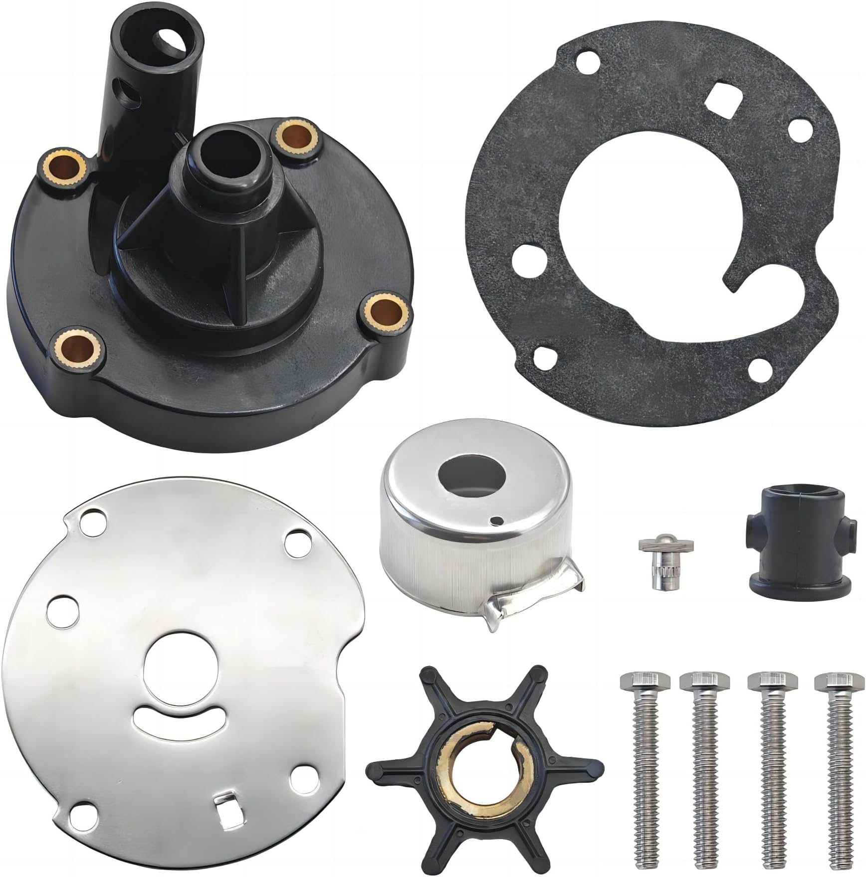 Amazon.com: UanofCn 763758 Water Pump Impeller Kit for Johnson Evinrude ...