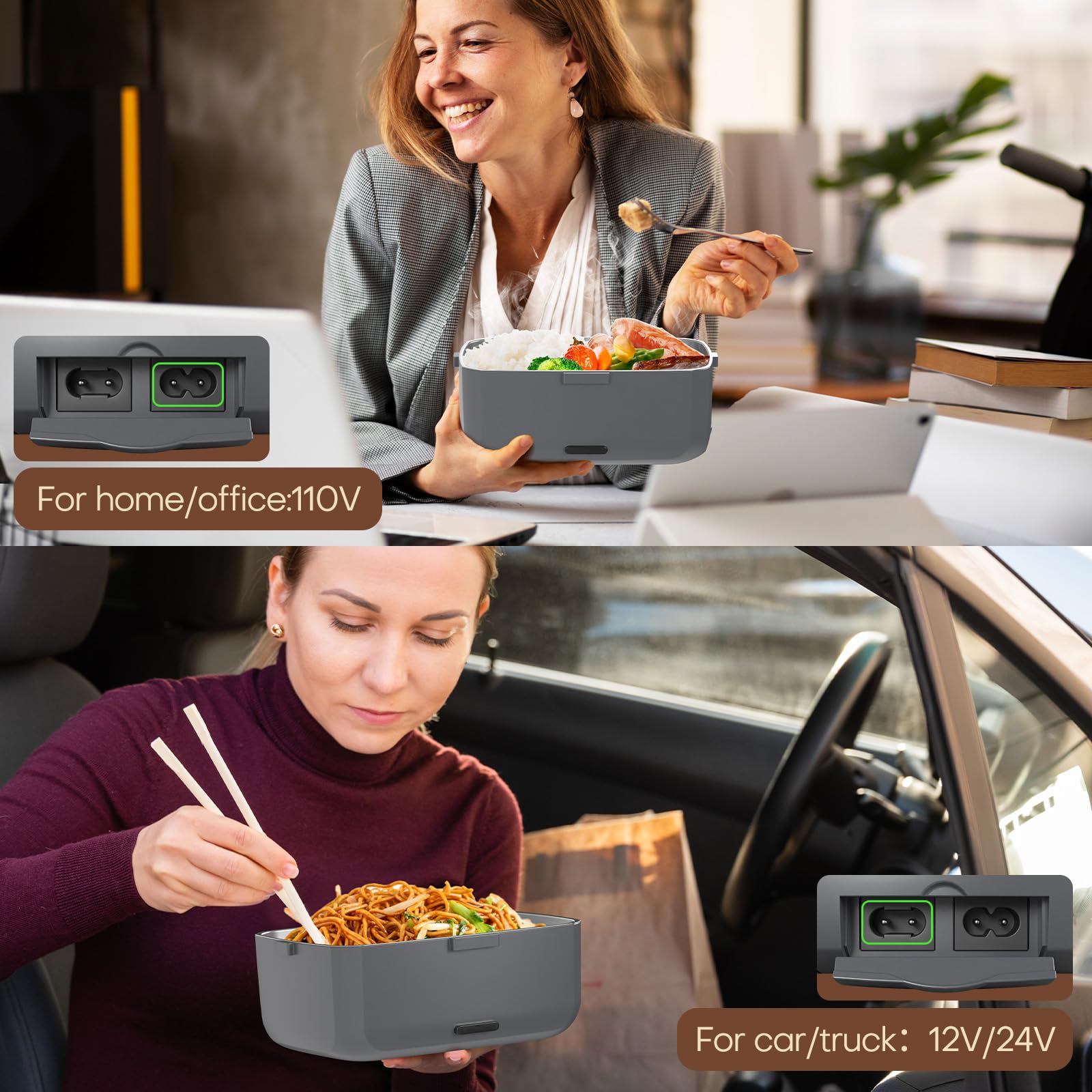 Snapklik.com : Sitlais Electric Heated Lunch Box For Men - 3 Liters ...