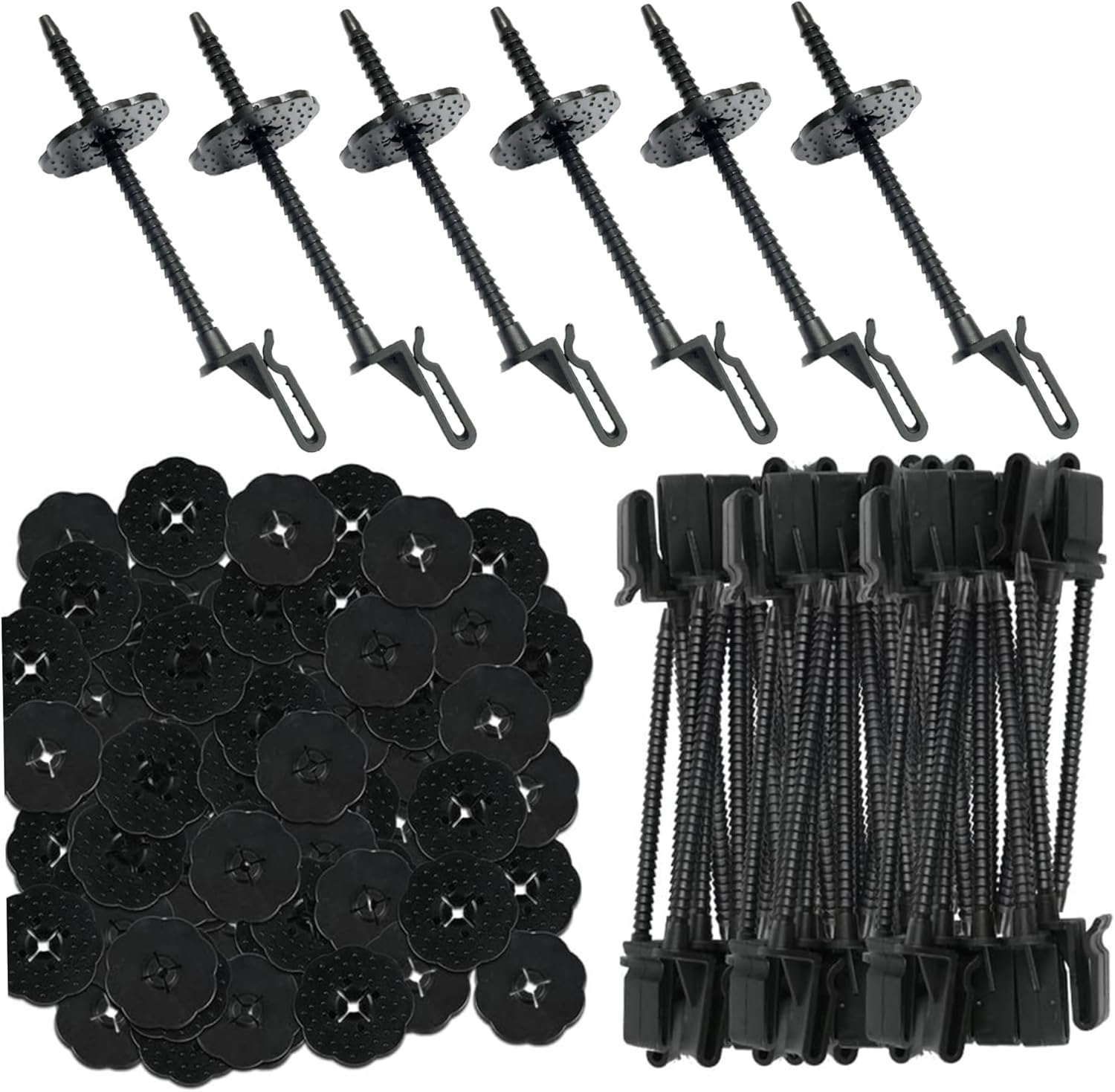 Fence Panel Clips Solar Panel Bird Proofing Kit, Nylon Wire Fence Clips ...