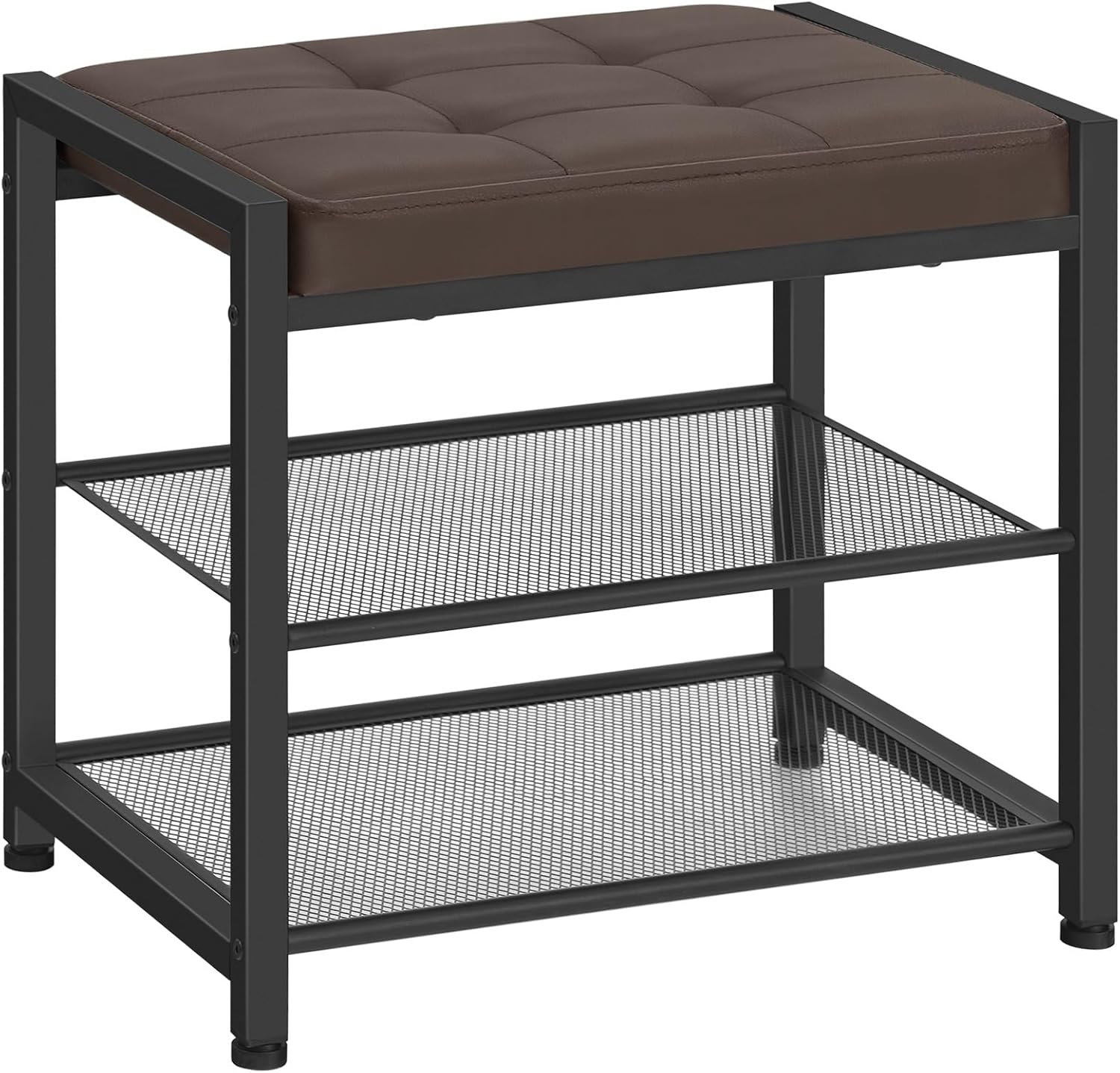 Amazon.com: HOOBRO Small Shoe Bench, 3-Tier Shoe Rack, Shoe Storage ...