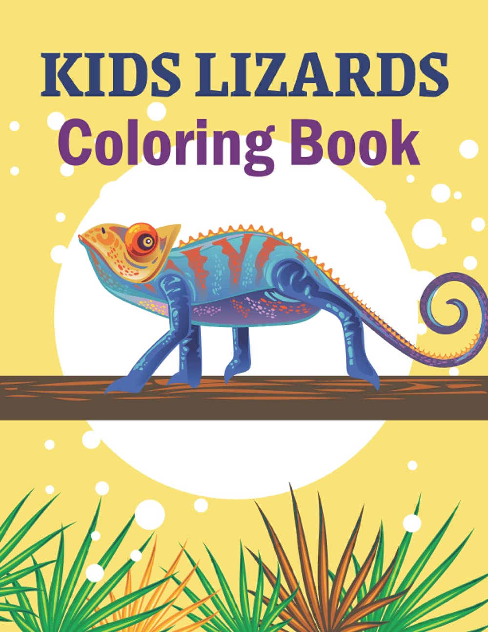 Kids Lizards Coloring Book: Printable Little Lizard Love Coloring Book ...