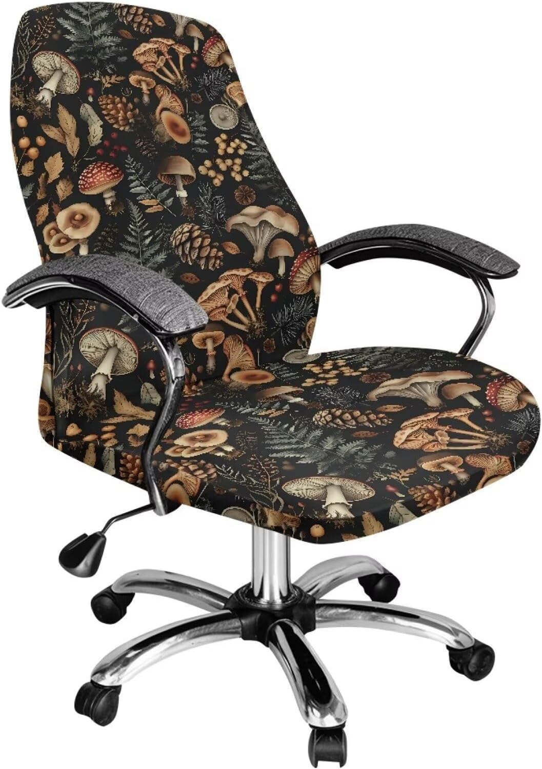 Amazon.com: Xorudoydet Mushroom Leaf Berry Pinecone Pattern Office ...