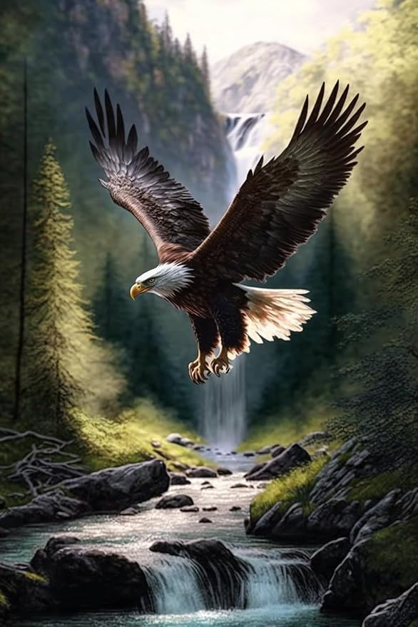 Amazon.com: Eagle Hunting Jigsaw Puzzle - 500 Piece Adult Puzzle with ...