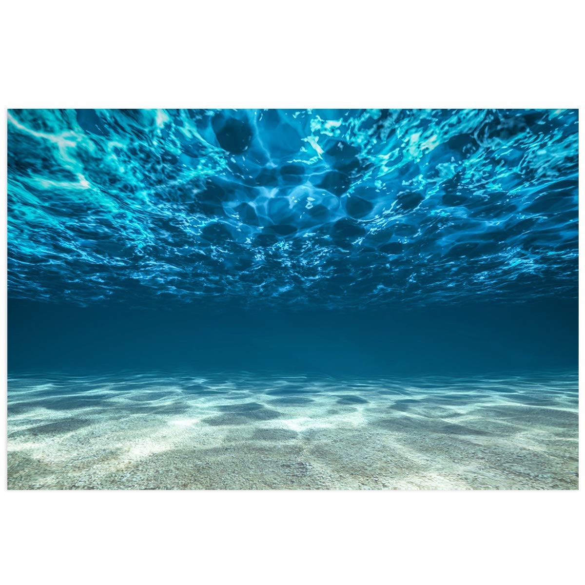 Victories Fish Tank Backdrop-PVC HD Printing Wallpaper,Sea Bottom Sand ...