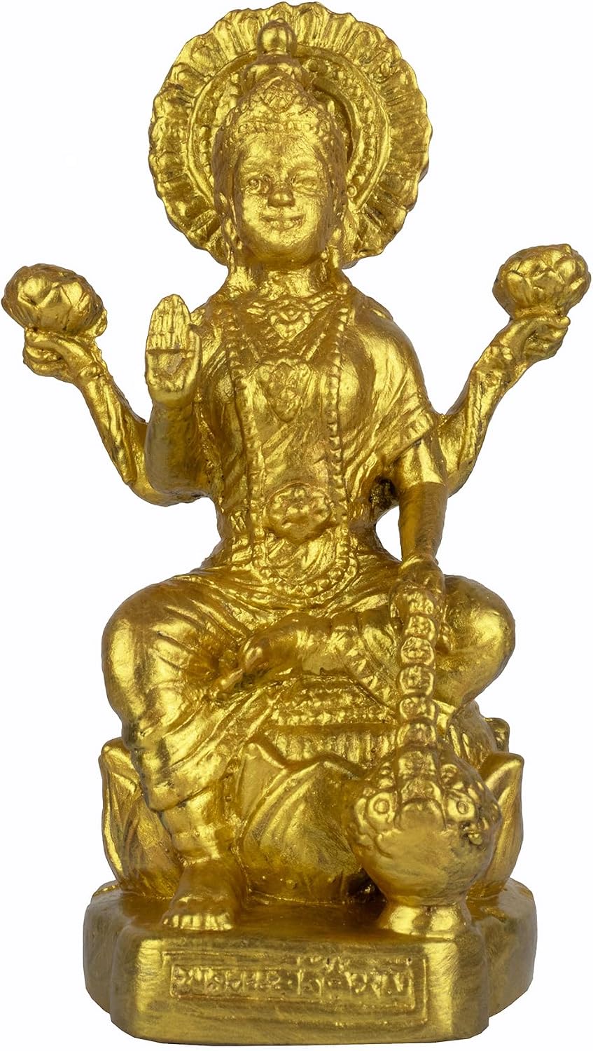 Amazon.com: BUDDHO Lakshmi Mahadevi Goddess of Prosperity Wealth Love ...