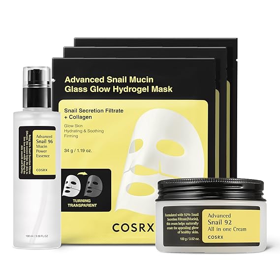 Amazon.com : COSRX Snail Mucin Korean Skin Care Night Routine Set - 96% ...