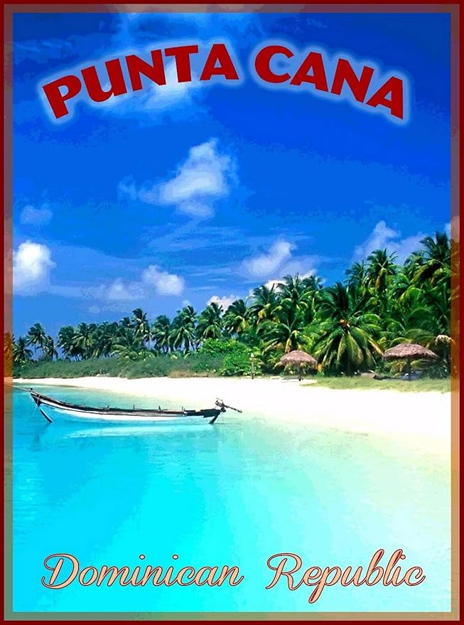 Amazon.com : Metal Sign Wall Plaque 8X12 Inch Punta Cana Dominican ...