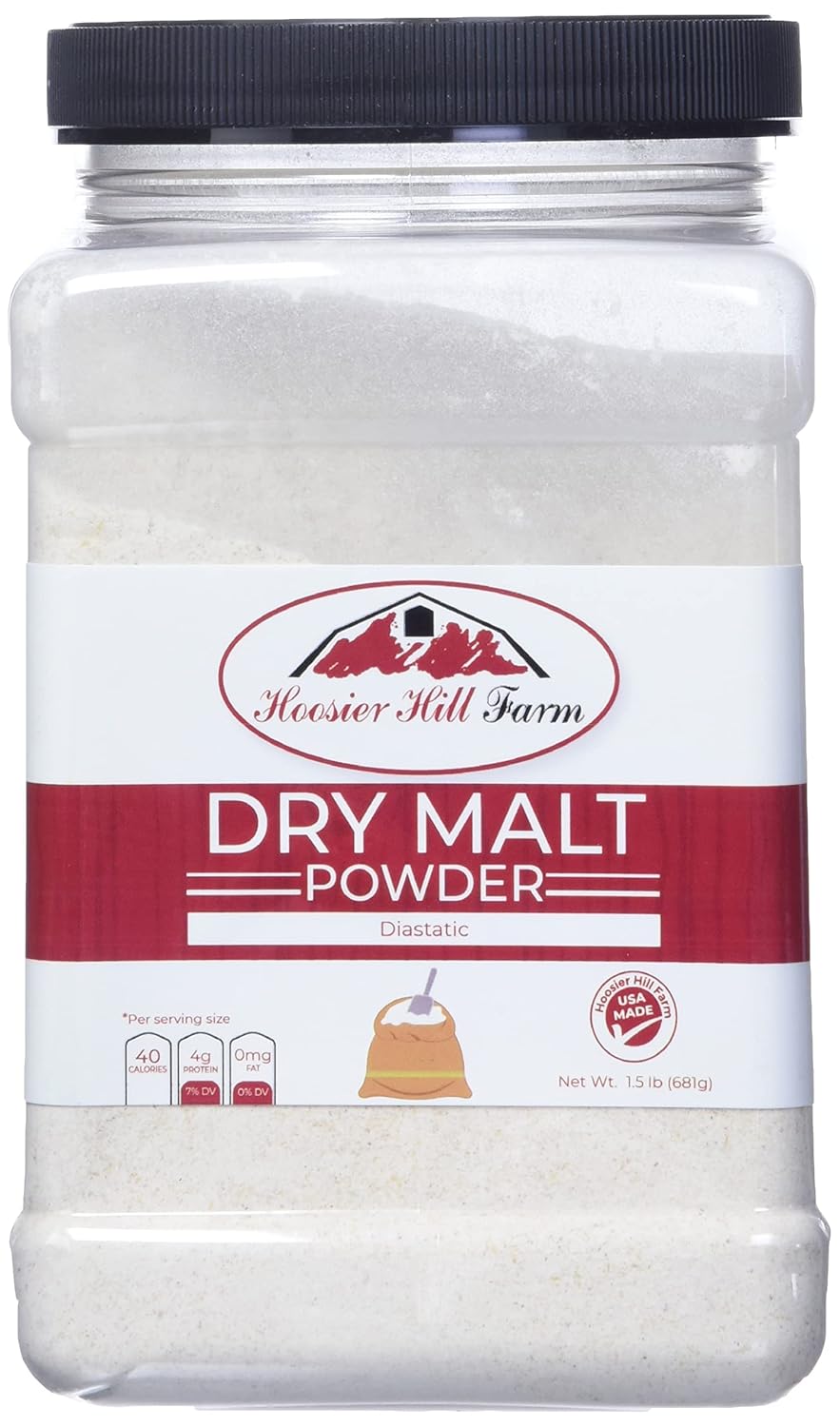 Amazon.com : Hoosier Hill Farm Dry Malt (Diastatic) baking Powder 1.5 ...