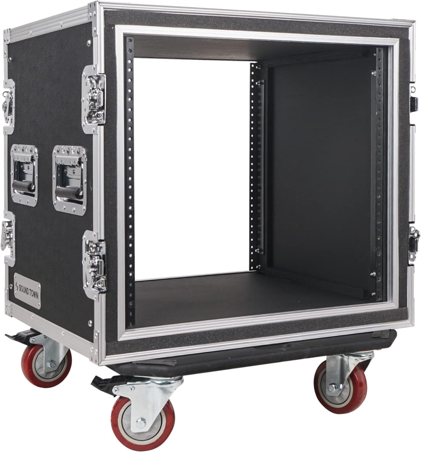 Amazon.com: Sound Town Shock Mount 10U ATA Rack Case with 21" Rackable ...