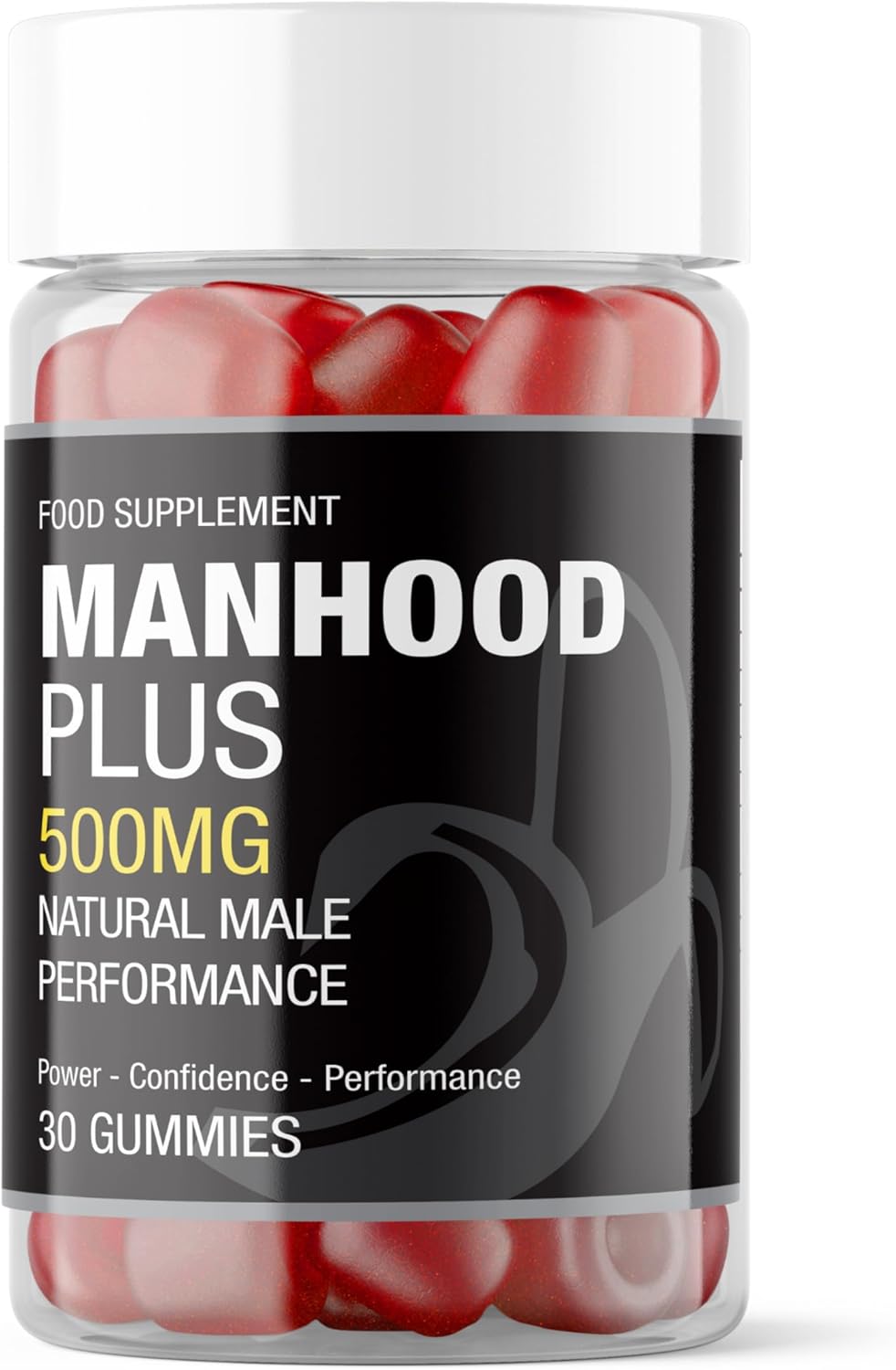 Manhood Plus - Natural Male Performance 30 Gummies Food Supplement ...