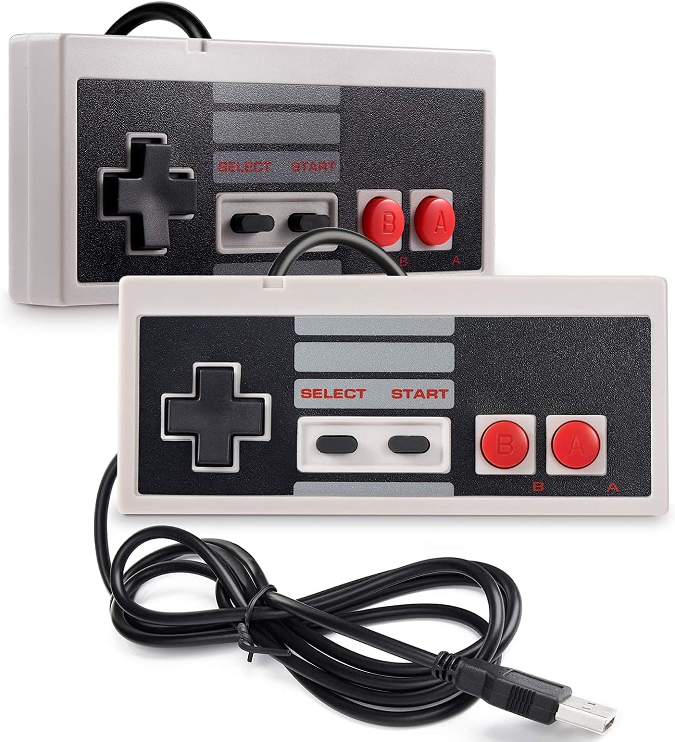 Amazon.com: miadore 2 Pack USB Controller for NES Games,PC USB ...