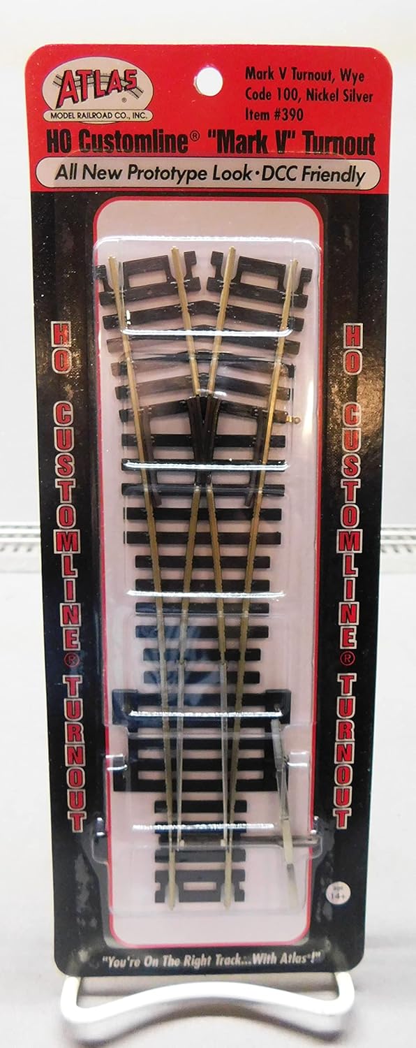 Amazon.com: Atlas HO Scale CUSTOMLINE Code 100 Mark V WYE Turnout ...