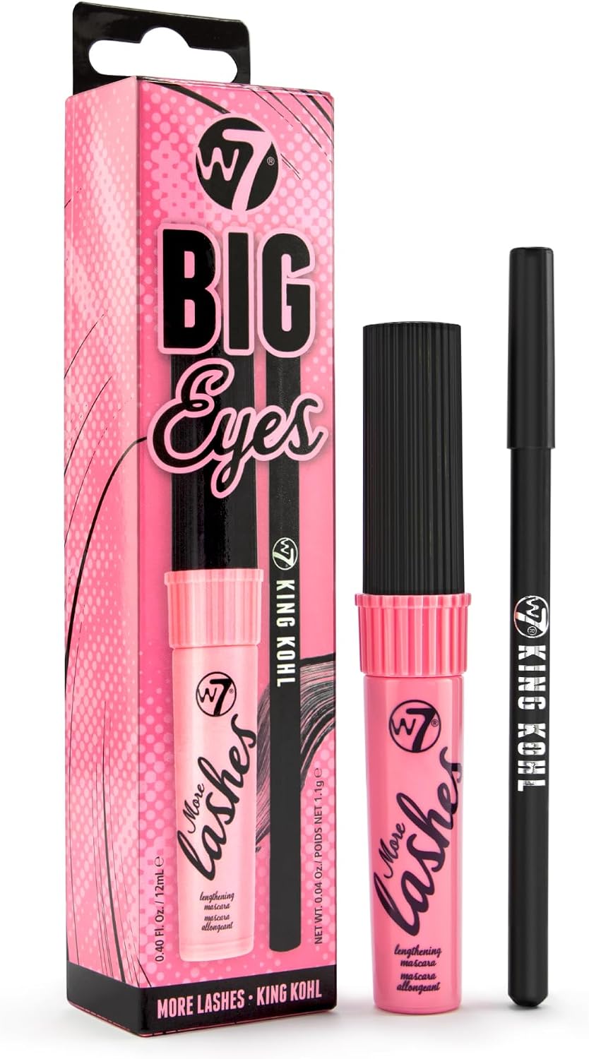 W7 Big Eyes Duo Set - More Lashes Mascara & Eyeliner Pencil - Eye ...