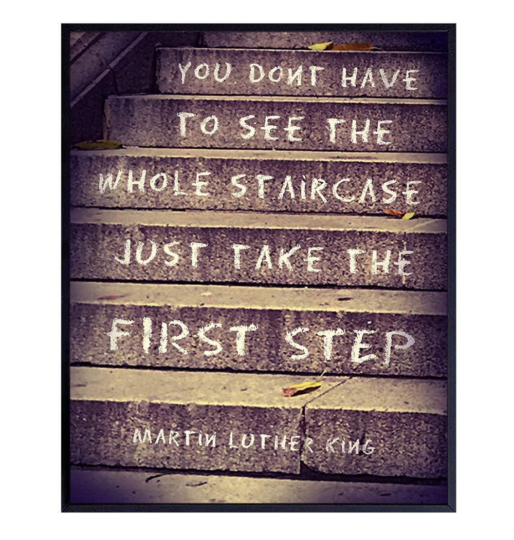 Amazon.com: Martin Luther King, MLK, Motivational Quote Wall Decor Art ...