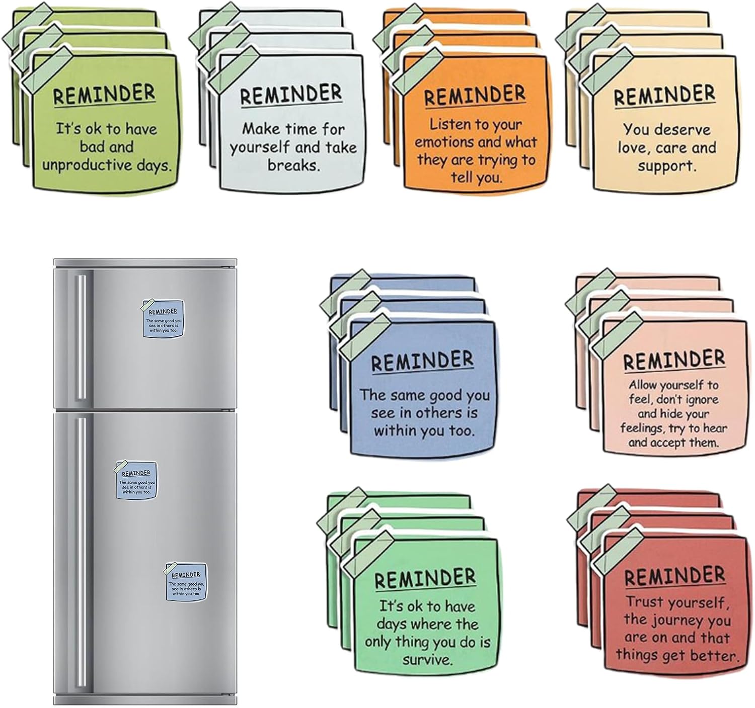 Motivational Stickers,Waterproof Reminder Decals - Encouragement ...