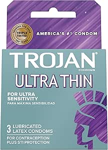 Amazon.com: TROJAN Ultra Sensitive 3CT (Pack of 8) : Health & Household