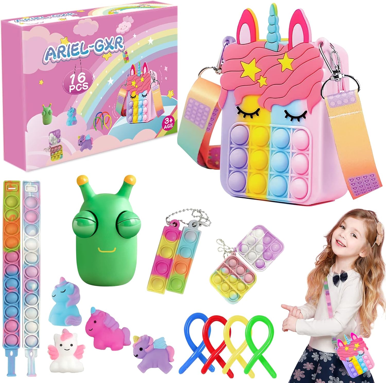 Fidget Girls Pack - Sensory Toys for Girls Aged 3-12 : Amazon.co.uk ...
