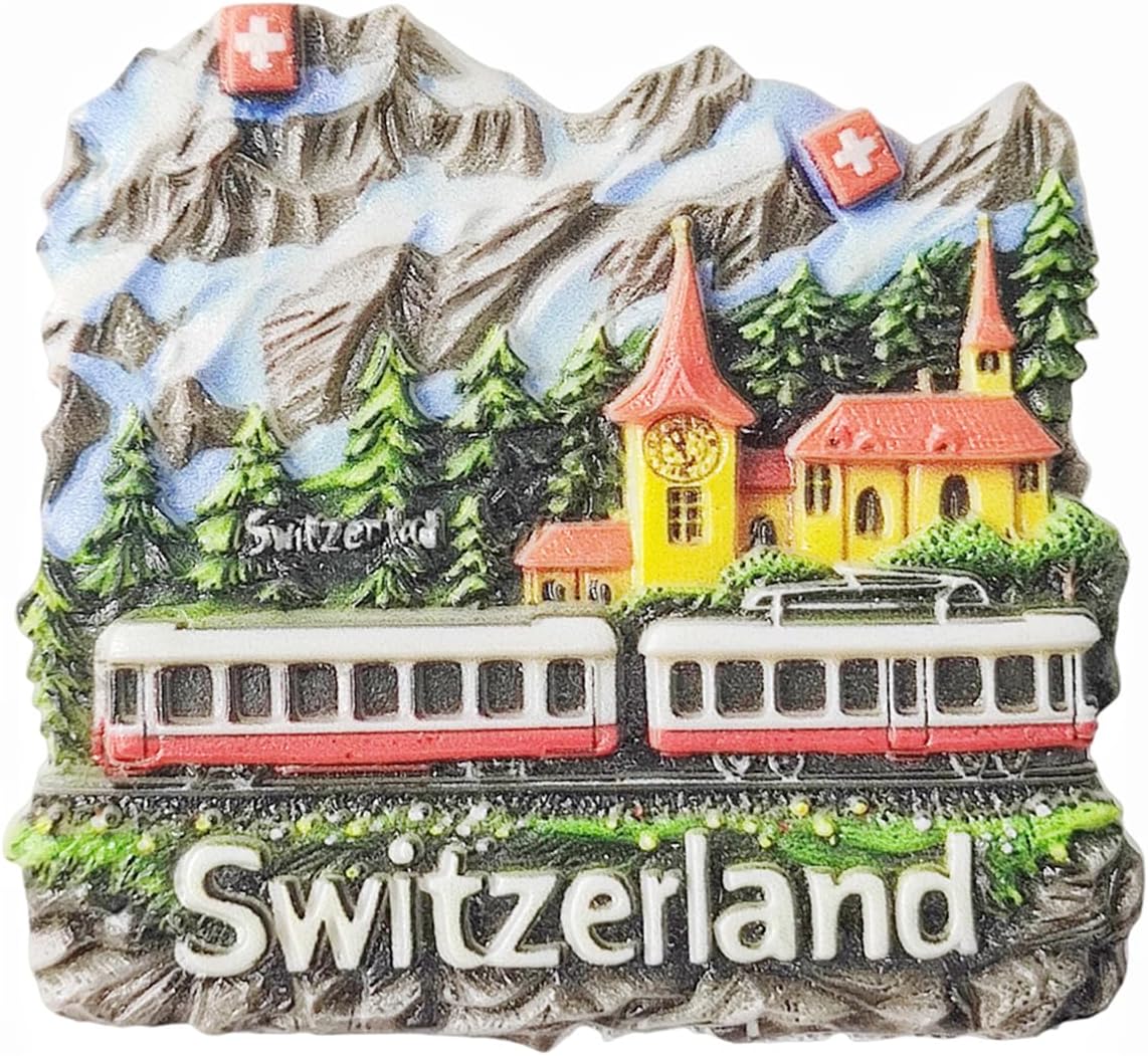 Amazon.com: Switzerland Jungfrau 3D Fridge Magnet Souvenir Gift,Resin ...