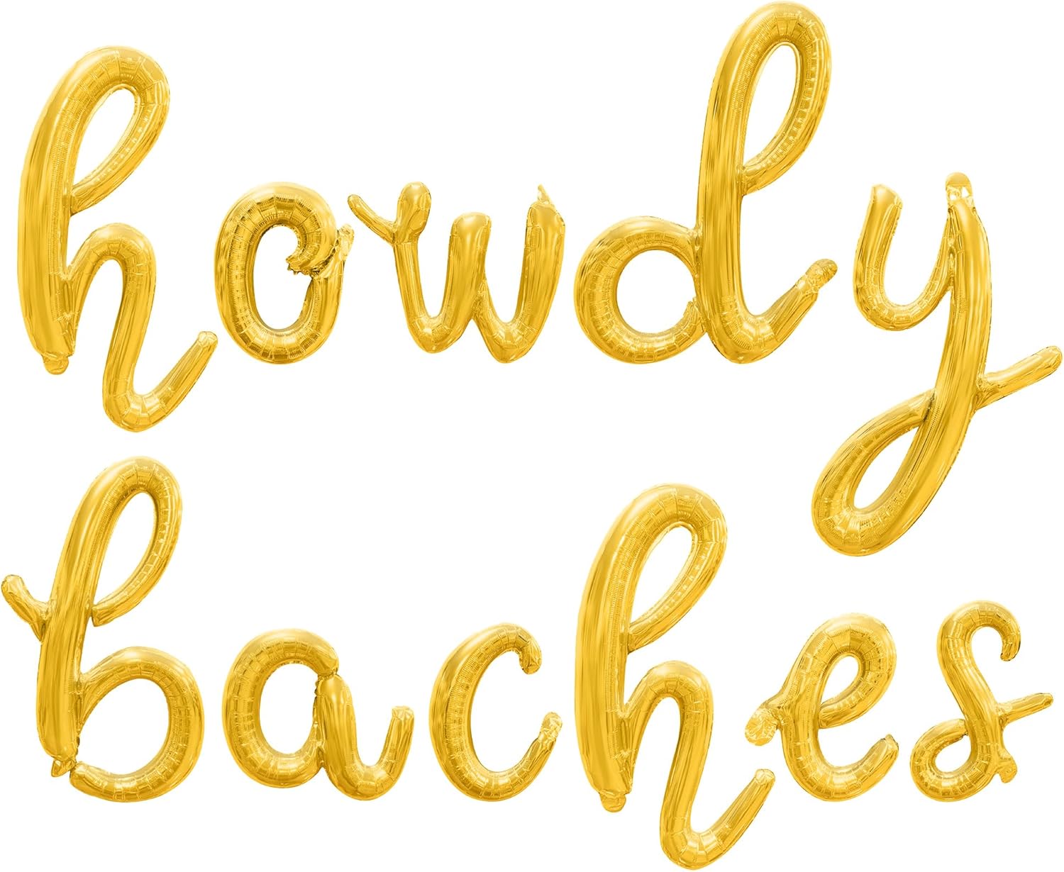 Amazon.com: Cursive Script Letter Balloons - HOWDY BACHES 16" Inch ...