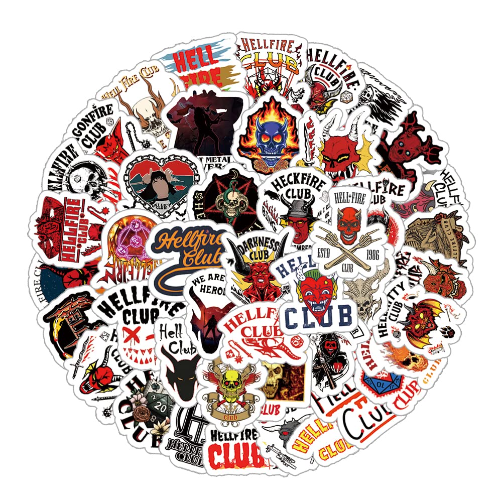 Amazon.com: 56Pcs The Hellfire Club Stickers Pack, TV Show Aesthetic ...