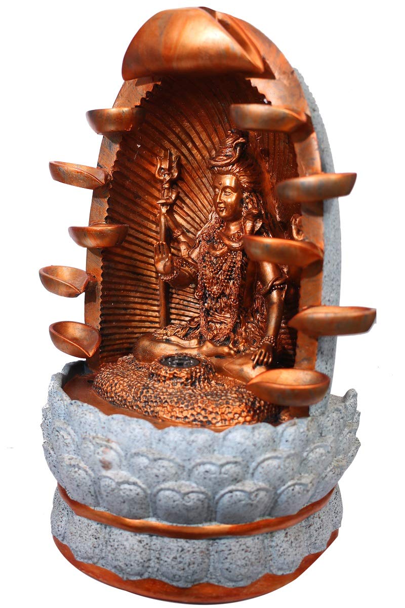 Fountain Shiv Big Lord Shive Indoor Waterfall Polyresin Beautiful and ...