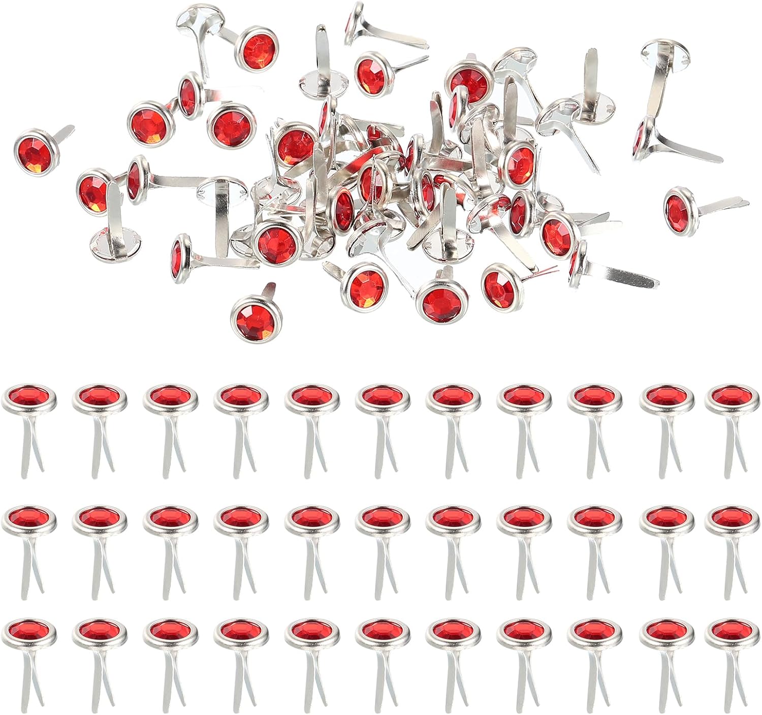 Amazon.com: PATIKIL Paper Fasteners, 250 Pcs Mini Metal Rhinestone ...