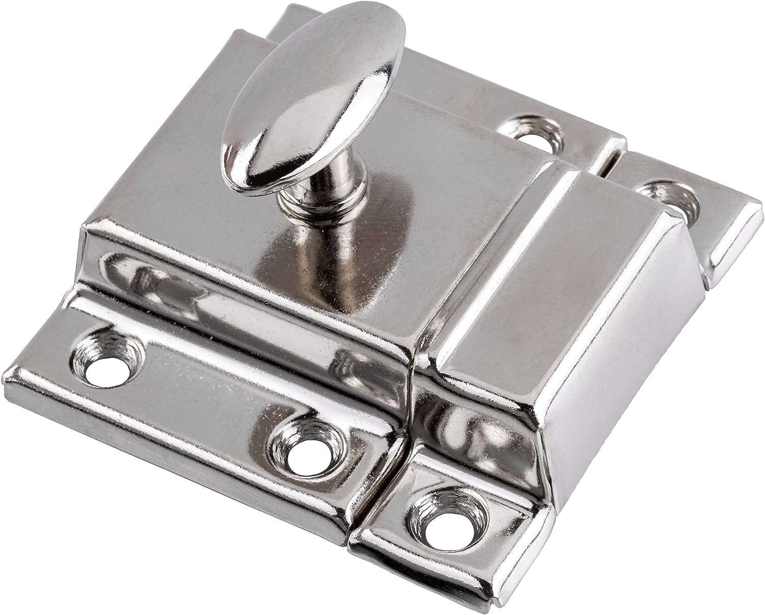 Large Stamped Nickel Plated Cabinet Door Latch - 2 1/8" × 2 1/8 ...