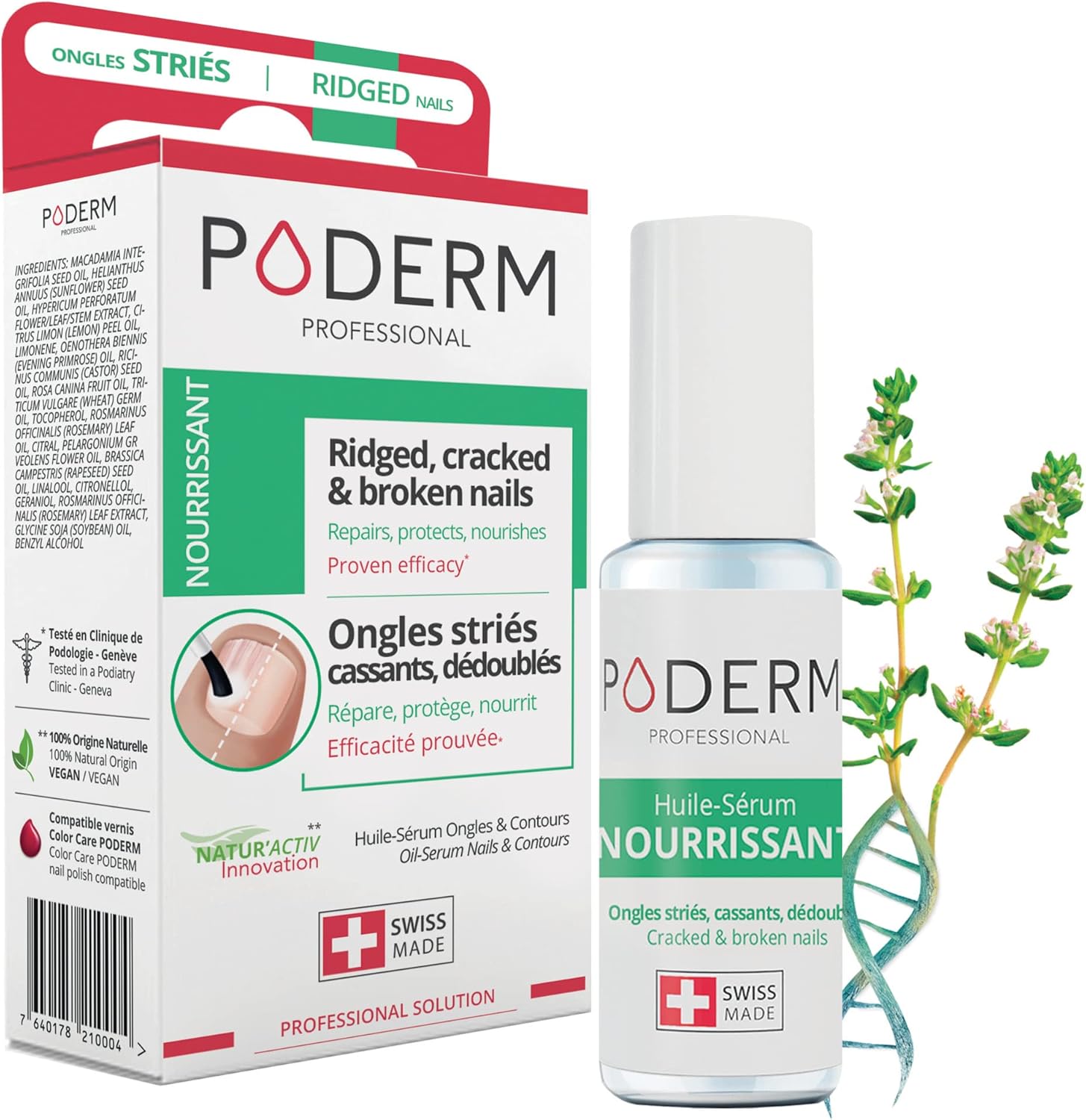PODERM - FRAGILE, SPLITTING, RIDGED NAILS - 2-in-1 treatment with ...