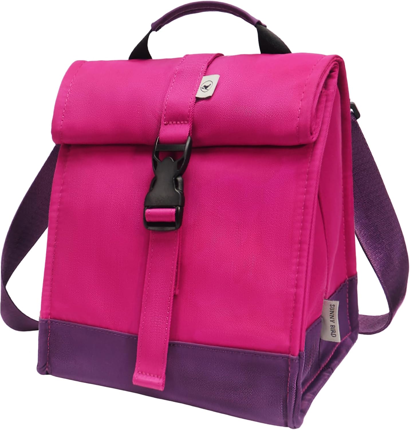 Amazon.com: SUNNY BIRD Insulated Lunch Bag Rolltop Lunch Box Tote Bag ...