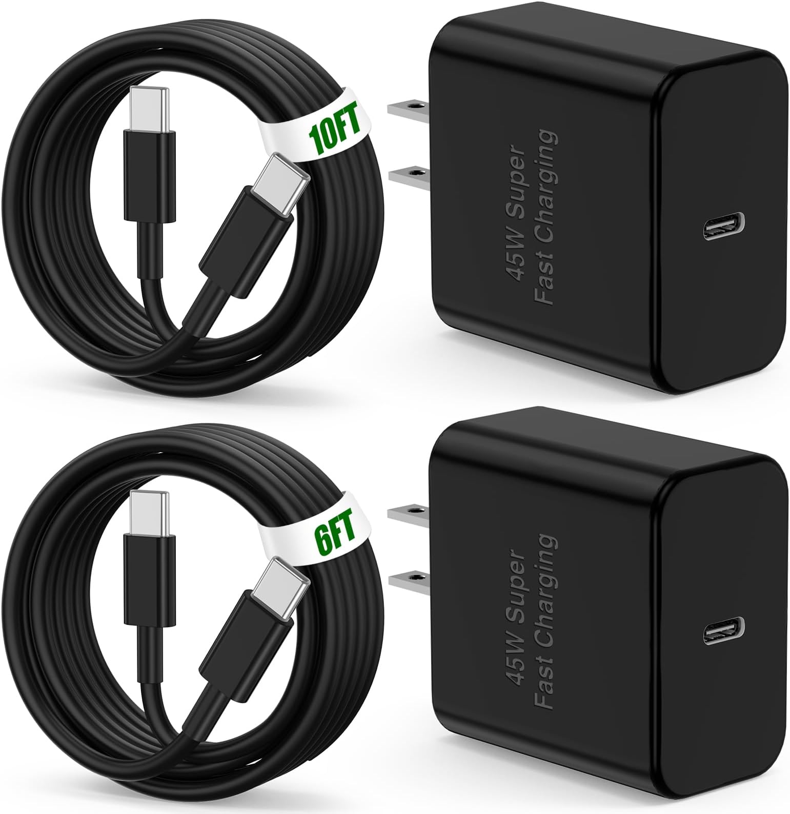 Amazon.com: 2 Pack 45W Super Fast Charger Type C for Samsung Galaxy S25 ...